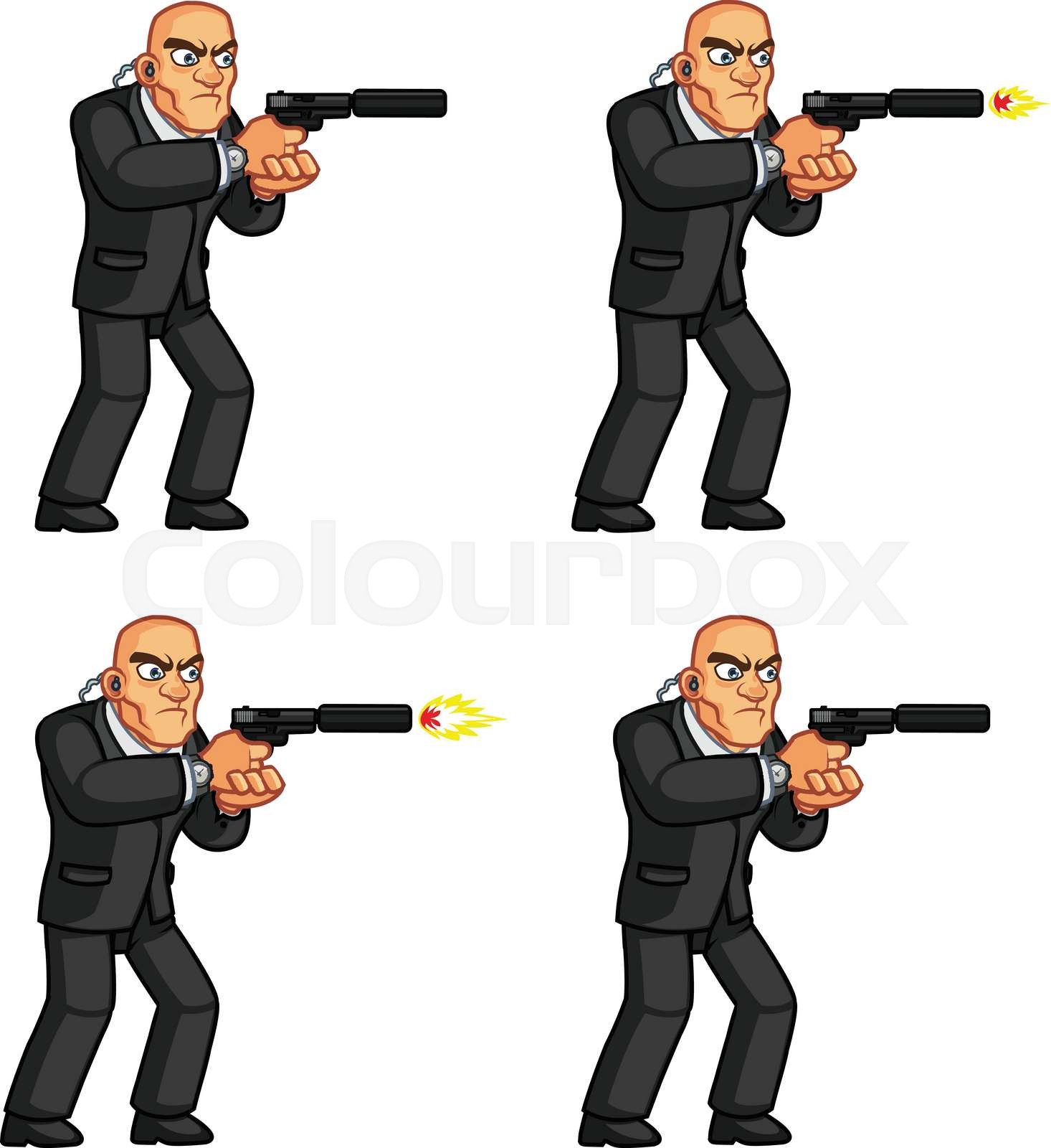 Body Guard Animation Sprite | Stock vector | Colourbox