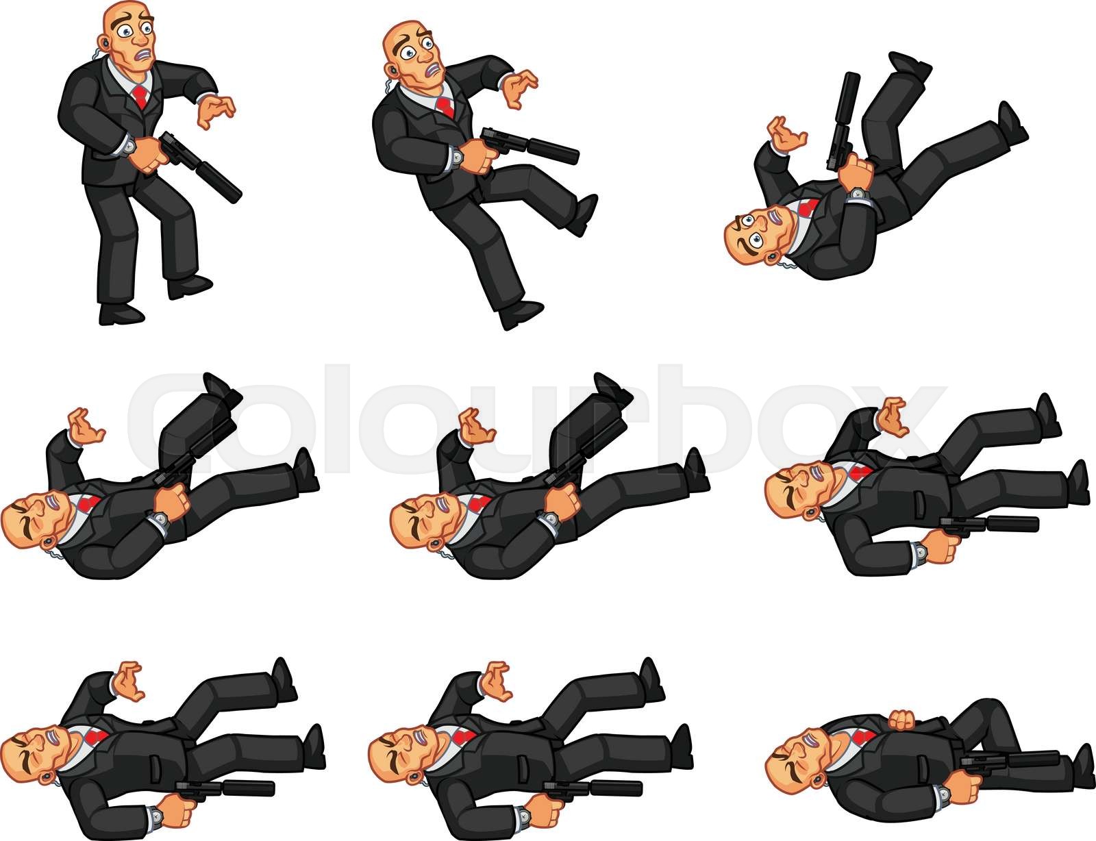 Body Guard Animation Sprite | Stock vector | Colourbox
