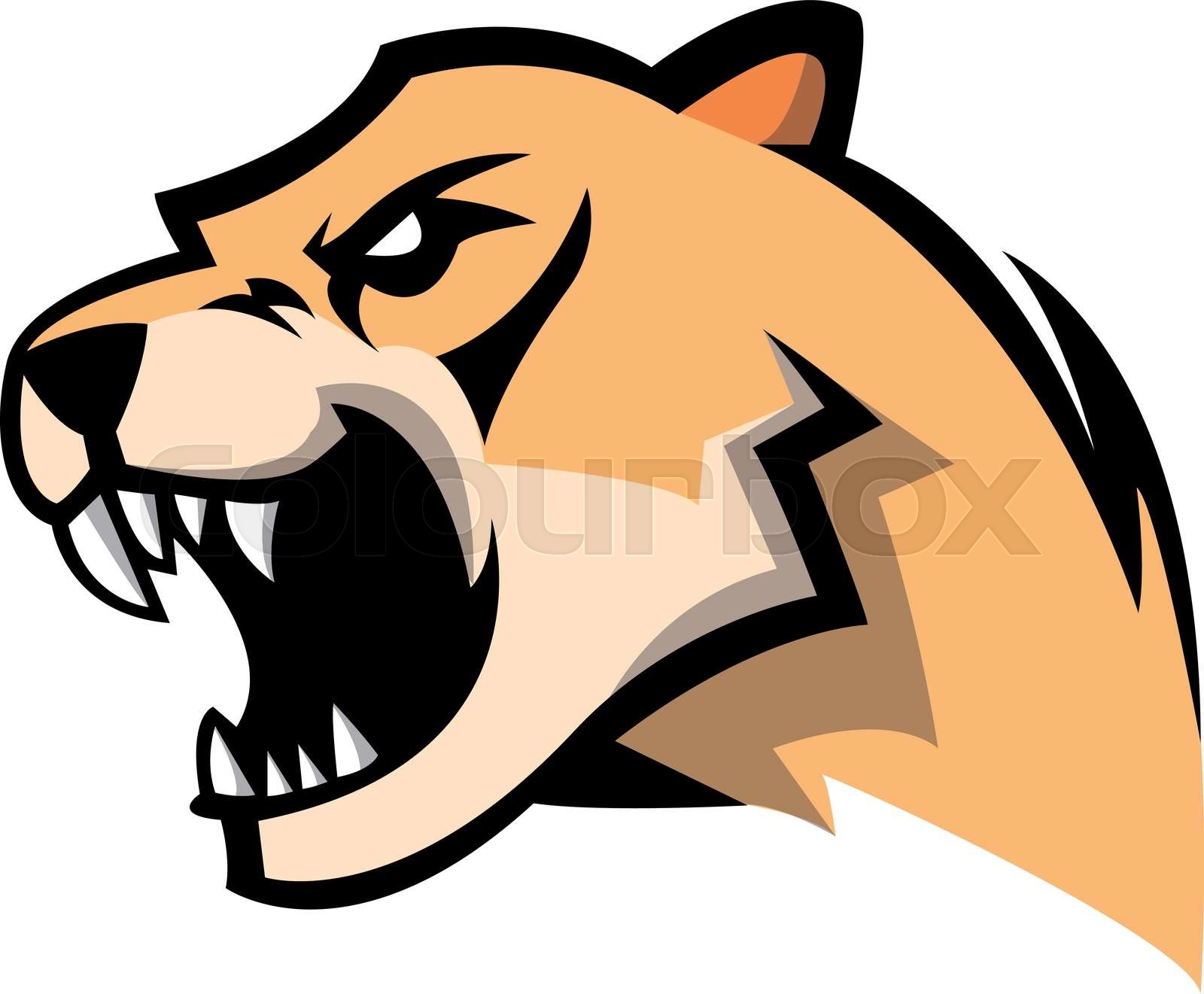 Cougar design illustration | Stock vector | Colourbox