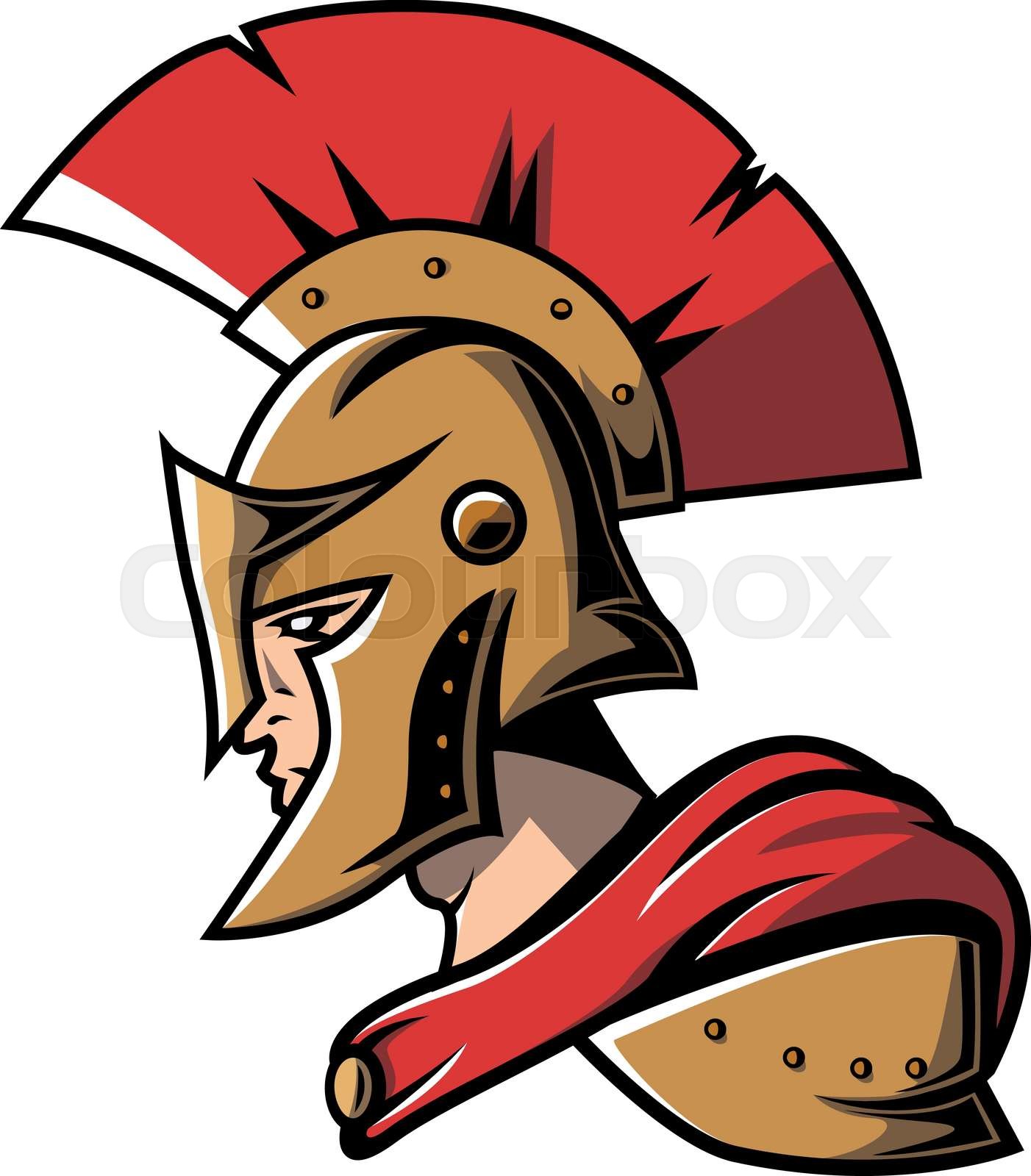 Spartan head design vector illustration | Stock vector | Colourbox