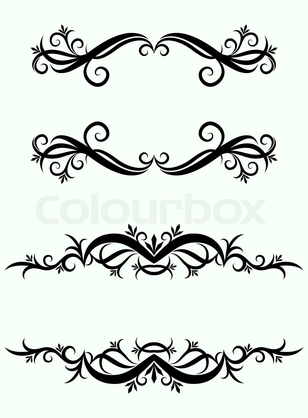 decorative, floral, crest | Stock vector | Colourbox