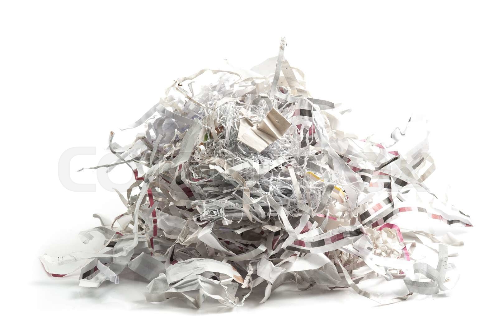 Pile of shredded paper | Stock image | Colourbox