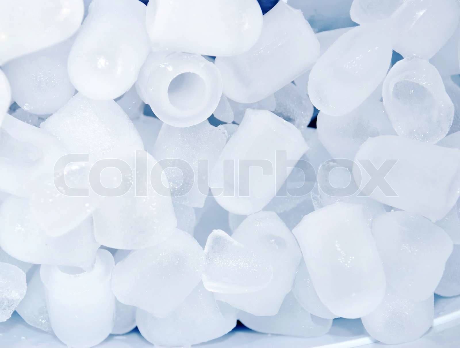 oval pieces of ice close up structure | Stock image | Colourbox