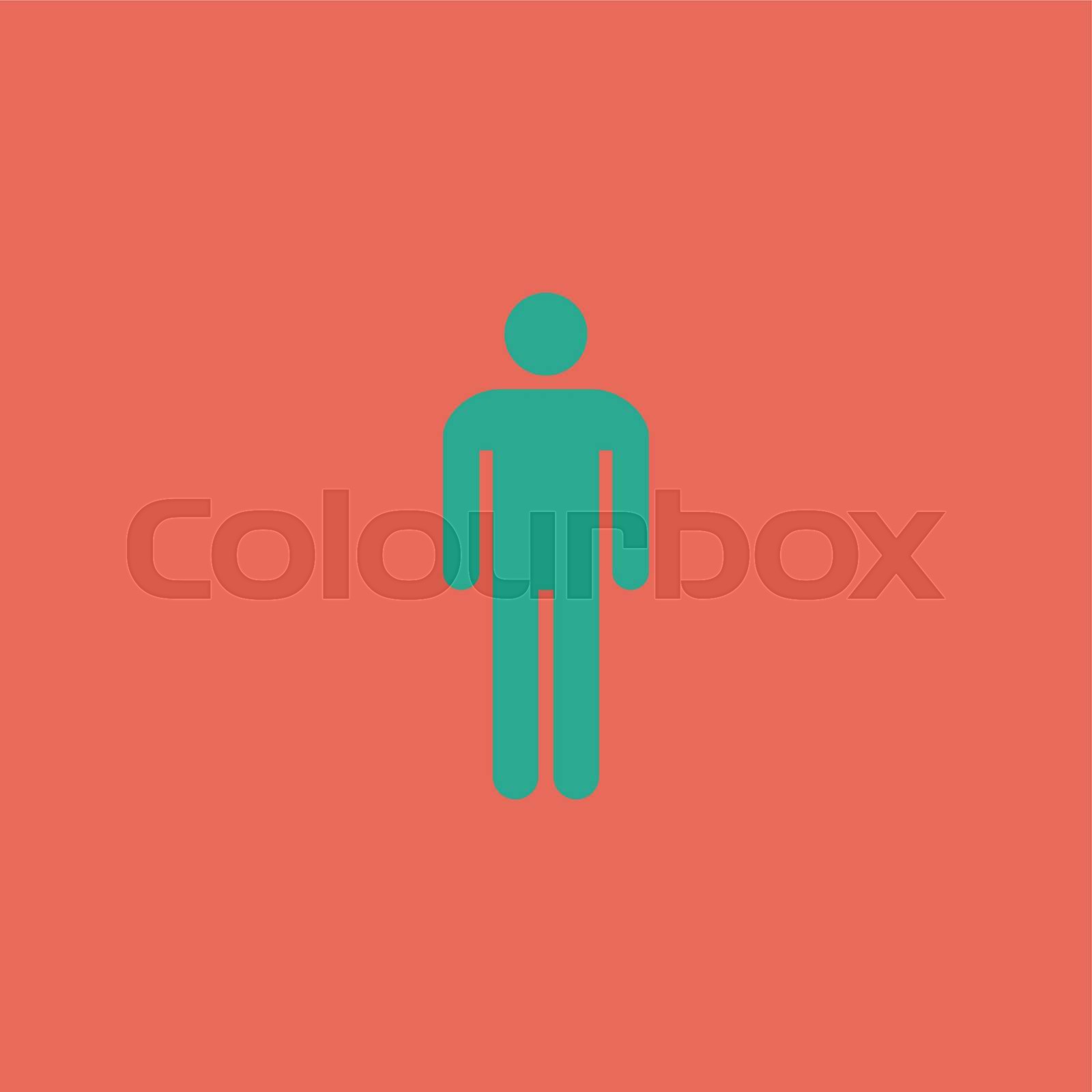 Man flat icon | Stock vector | Colourbox