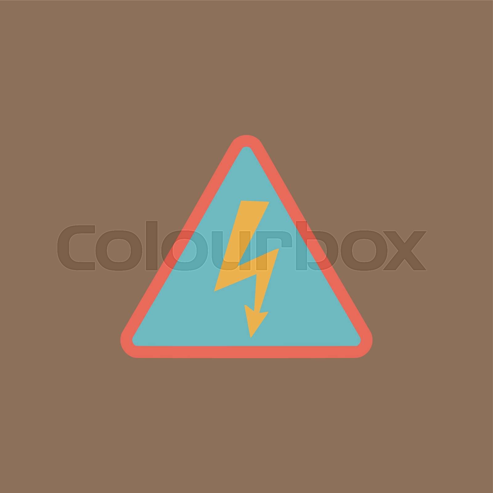 High voltage - Vector illustration | Stock vector | Colourbox