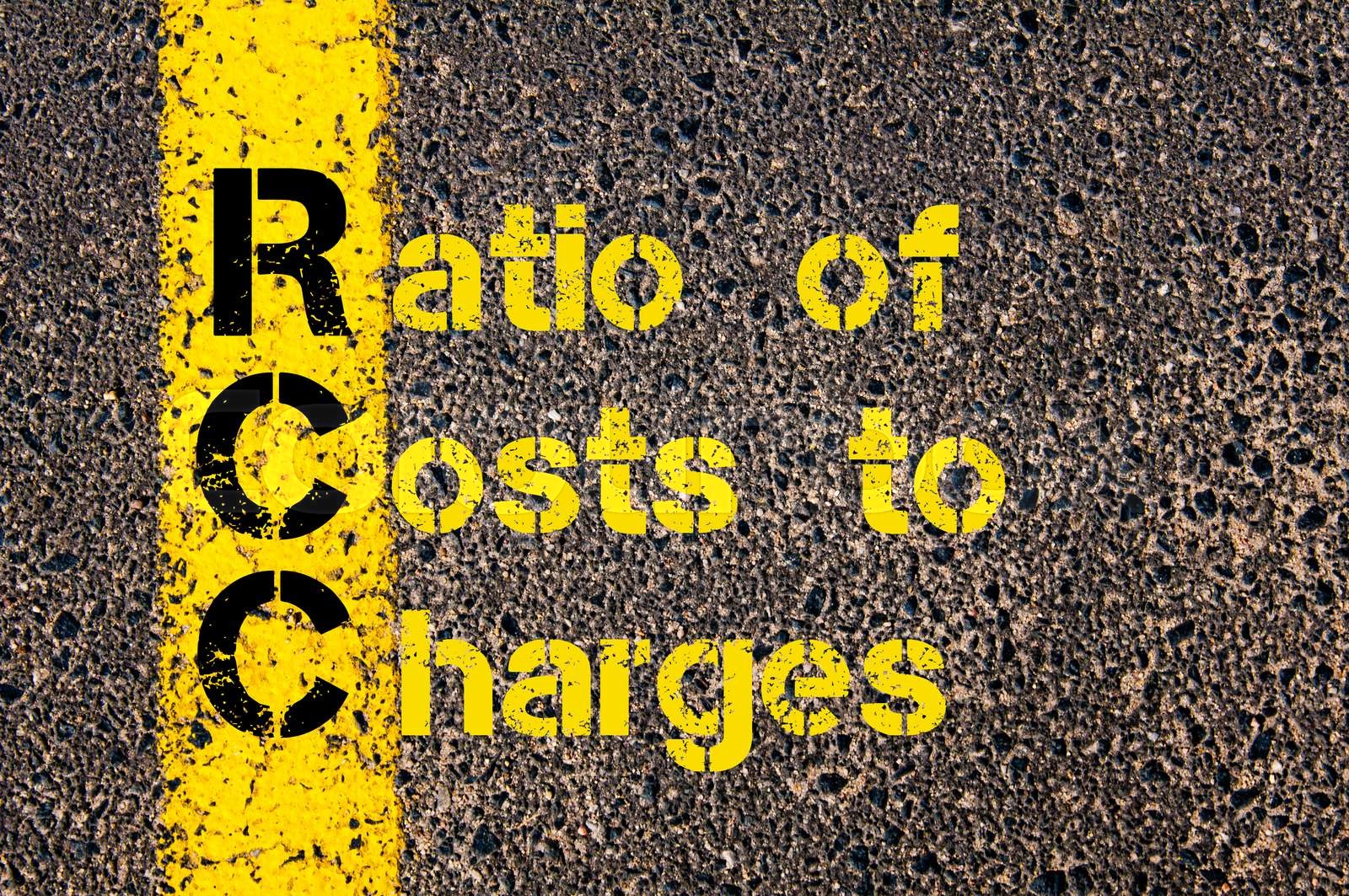 Accounting Business Acronym RCC Ratio of Costs to Charges | Stock image ...