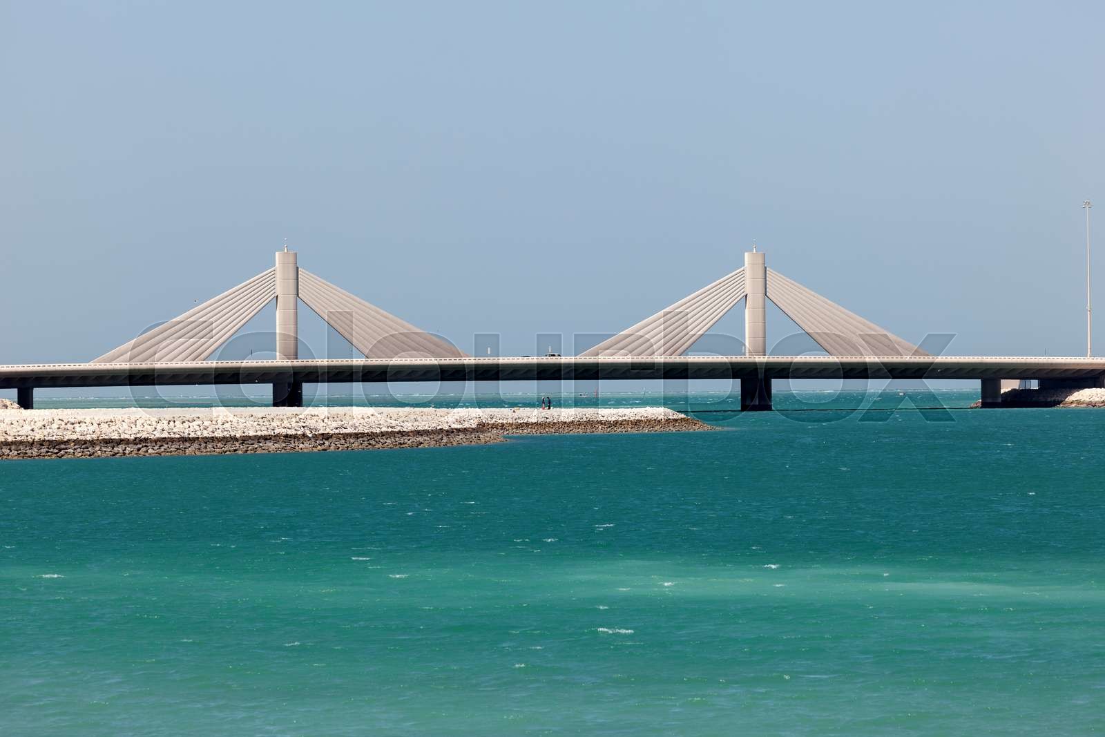 Causeway Bridge in Manama, Kingdom of Bahrain | Stock image | Colourbox