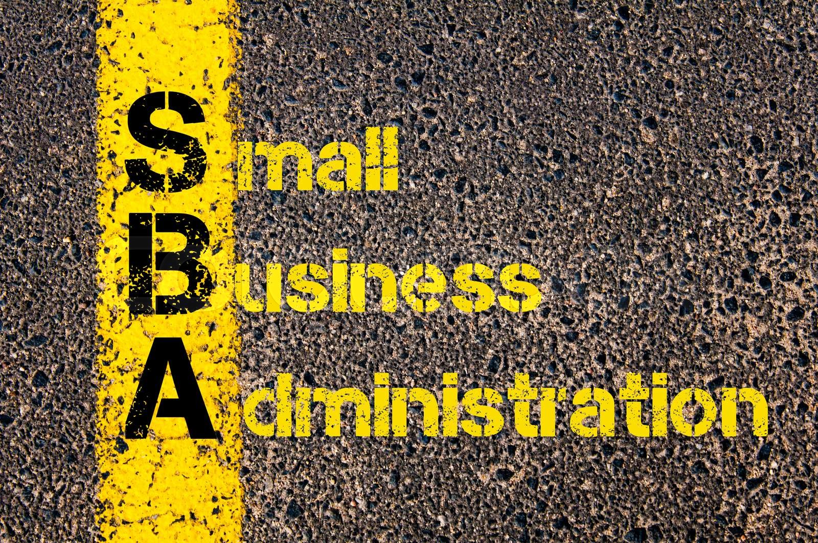 Accounting Business Acronym SBA Small Business Administration | Stock ...