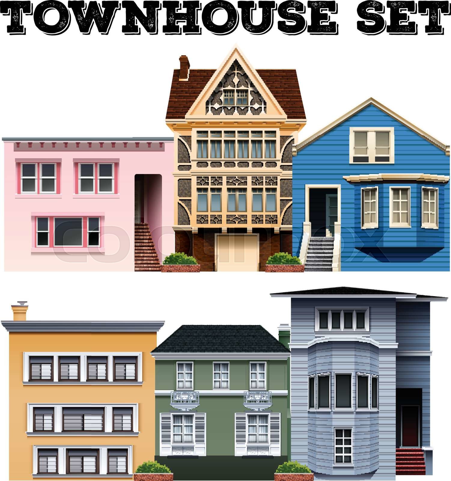 townhouse | Stock vector | Colourbox