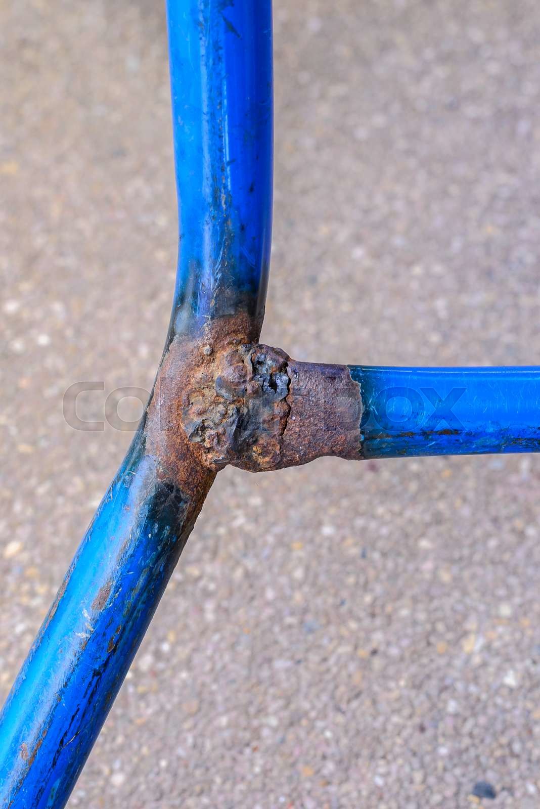 Steel welding to use for made table leg. | Stock image | Colourbox
