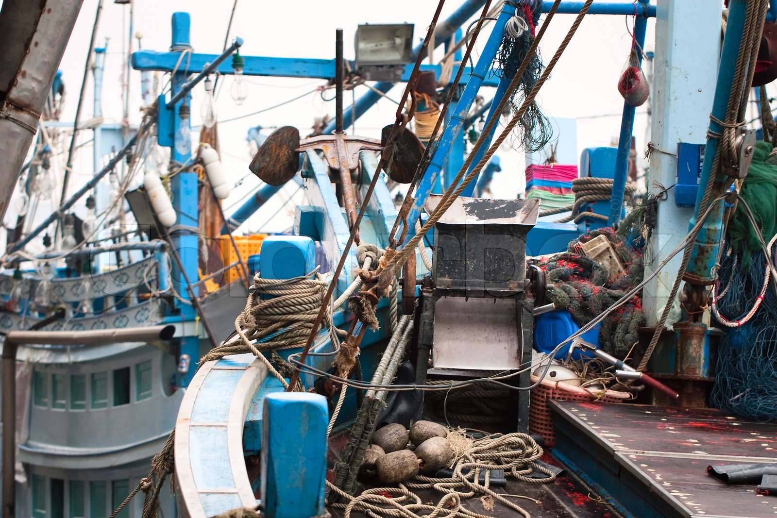 Big Fishing Boat. Inside view | Stock image | Colourbox