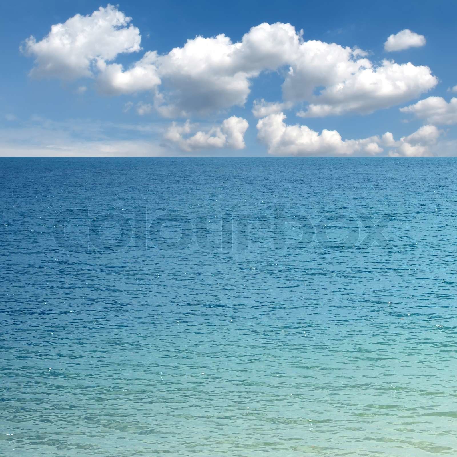 Blue sky and sea | Stock image | Colourbox