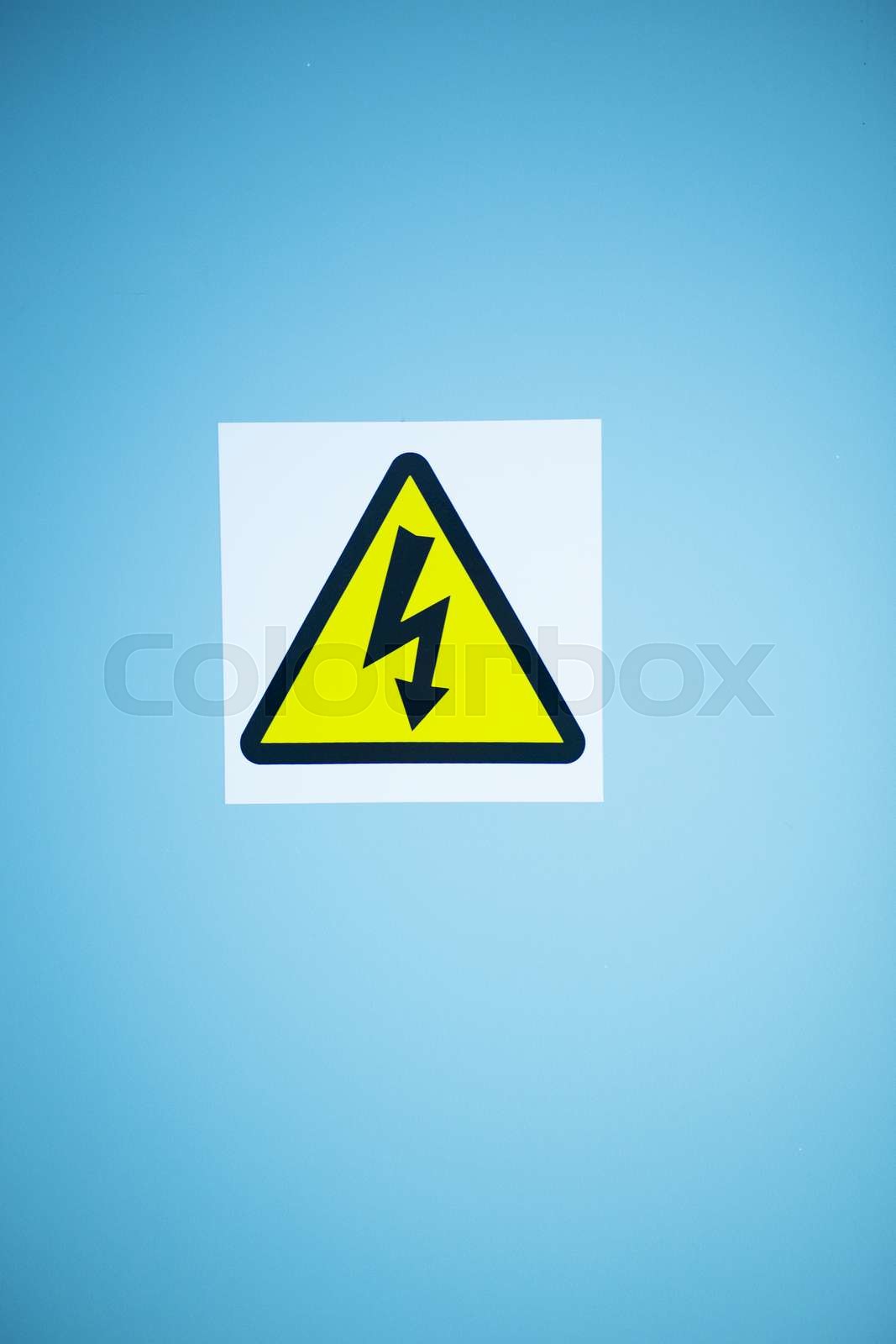 Hospital operating room warning sign | Stock image | Colourbox