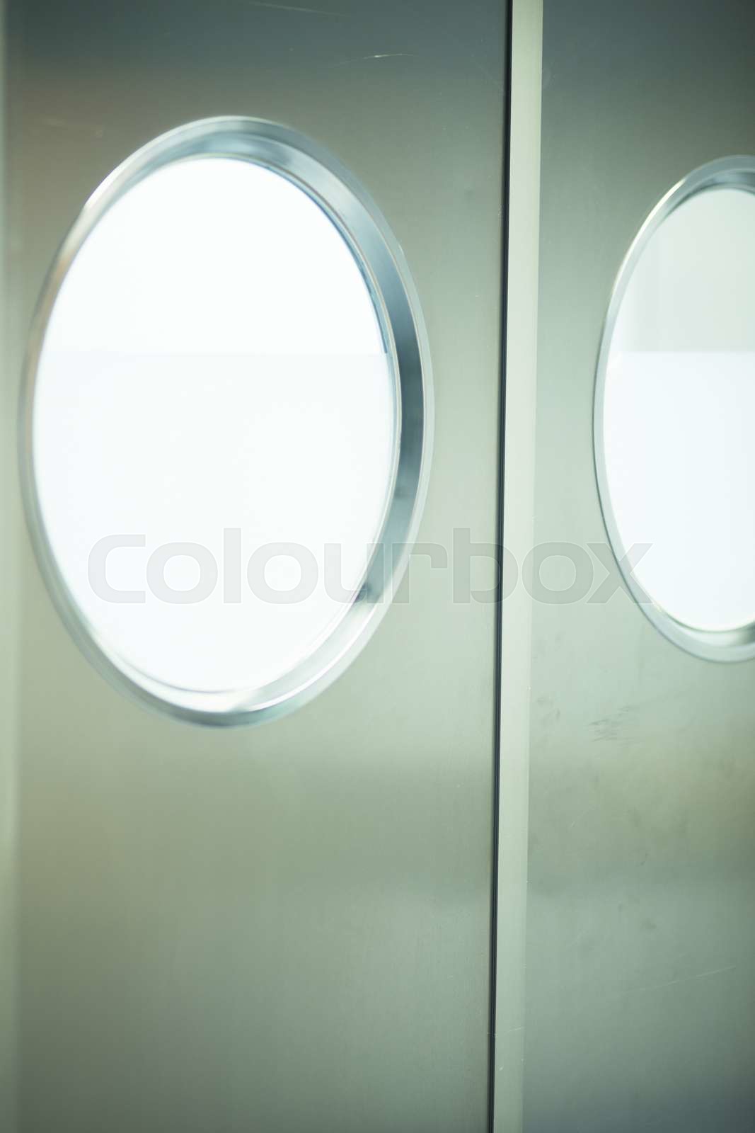 Hospital operating room door window | Stock image | Colourbox