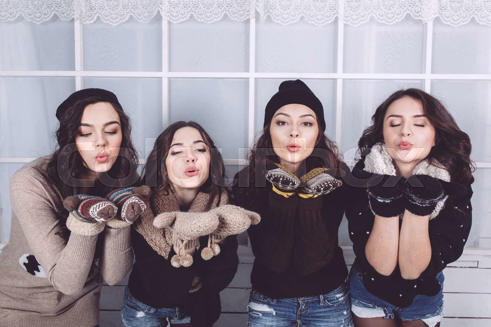 Cute girl having fun and posing for the camera | Stock image | Colourbox