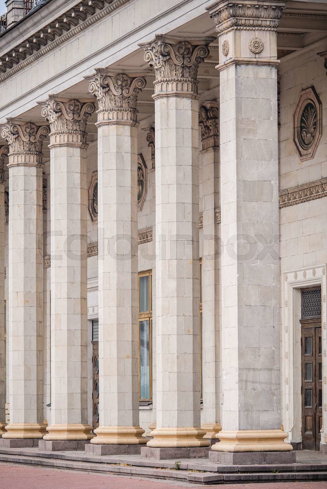 column as part of the architecture and a symbol of support | Stock ...