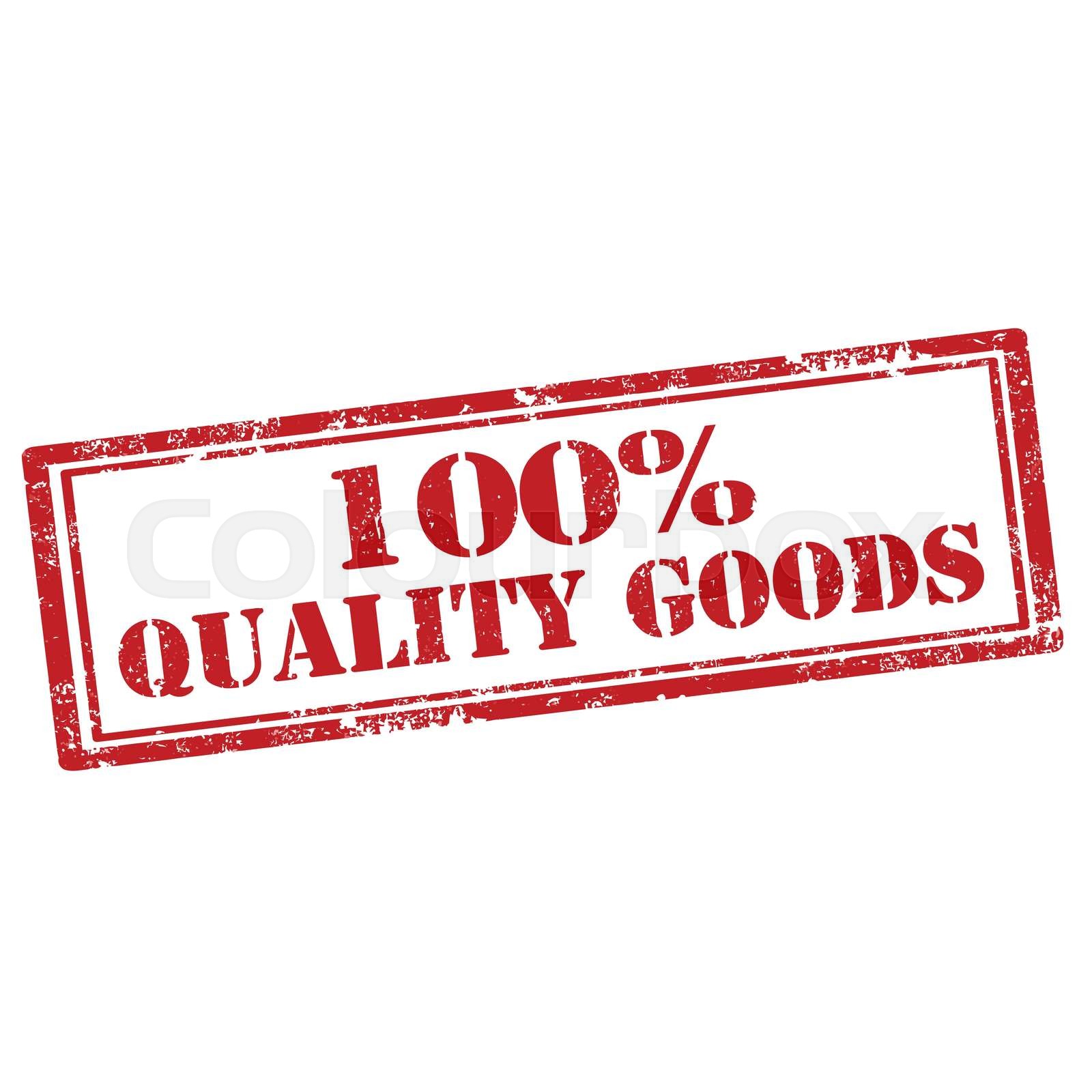 100% Quality Goods | Stock vector | Colourbox