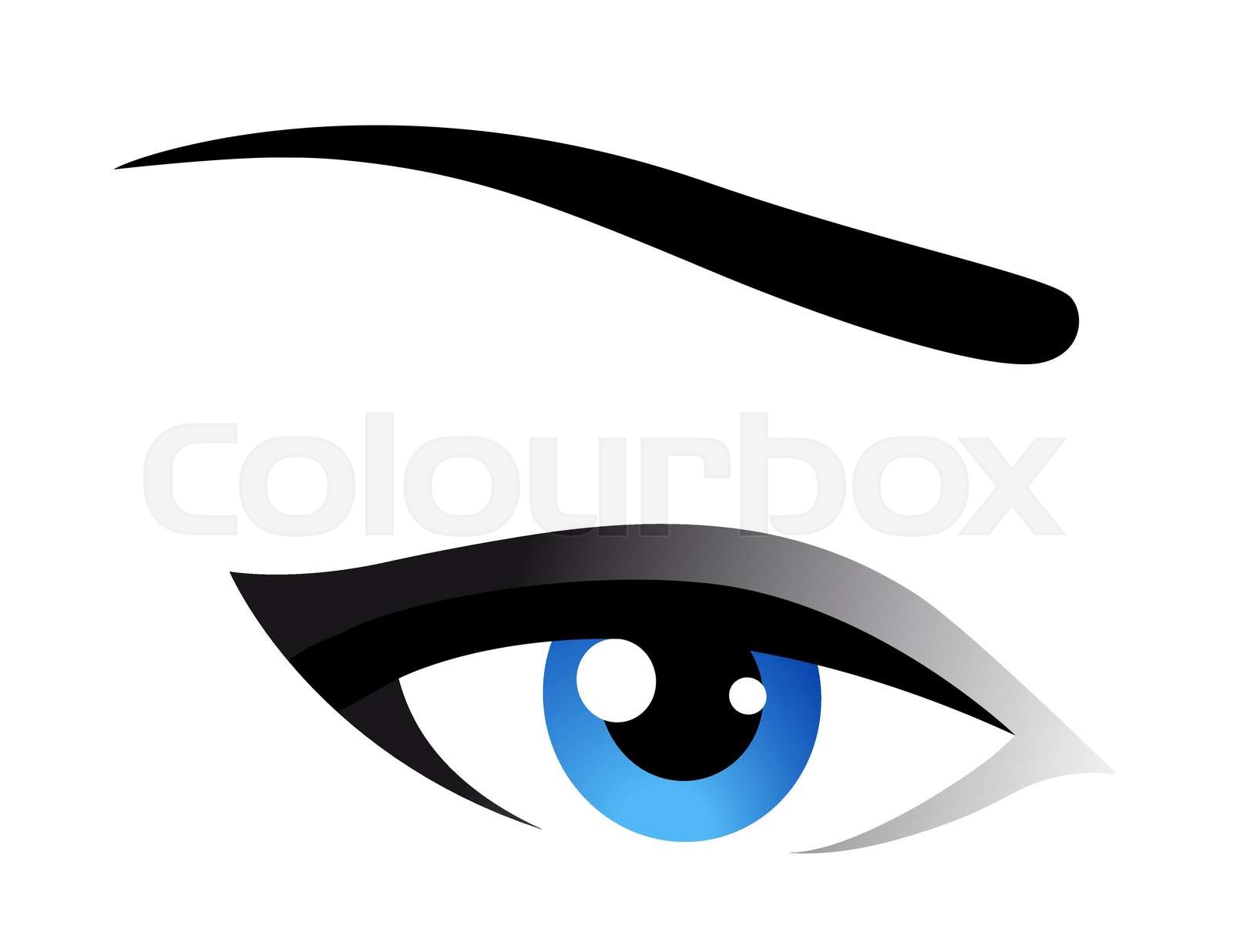 blue eye icon | Stock vector | Colourbox