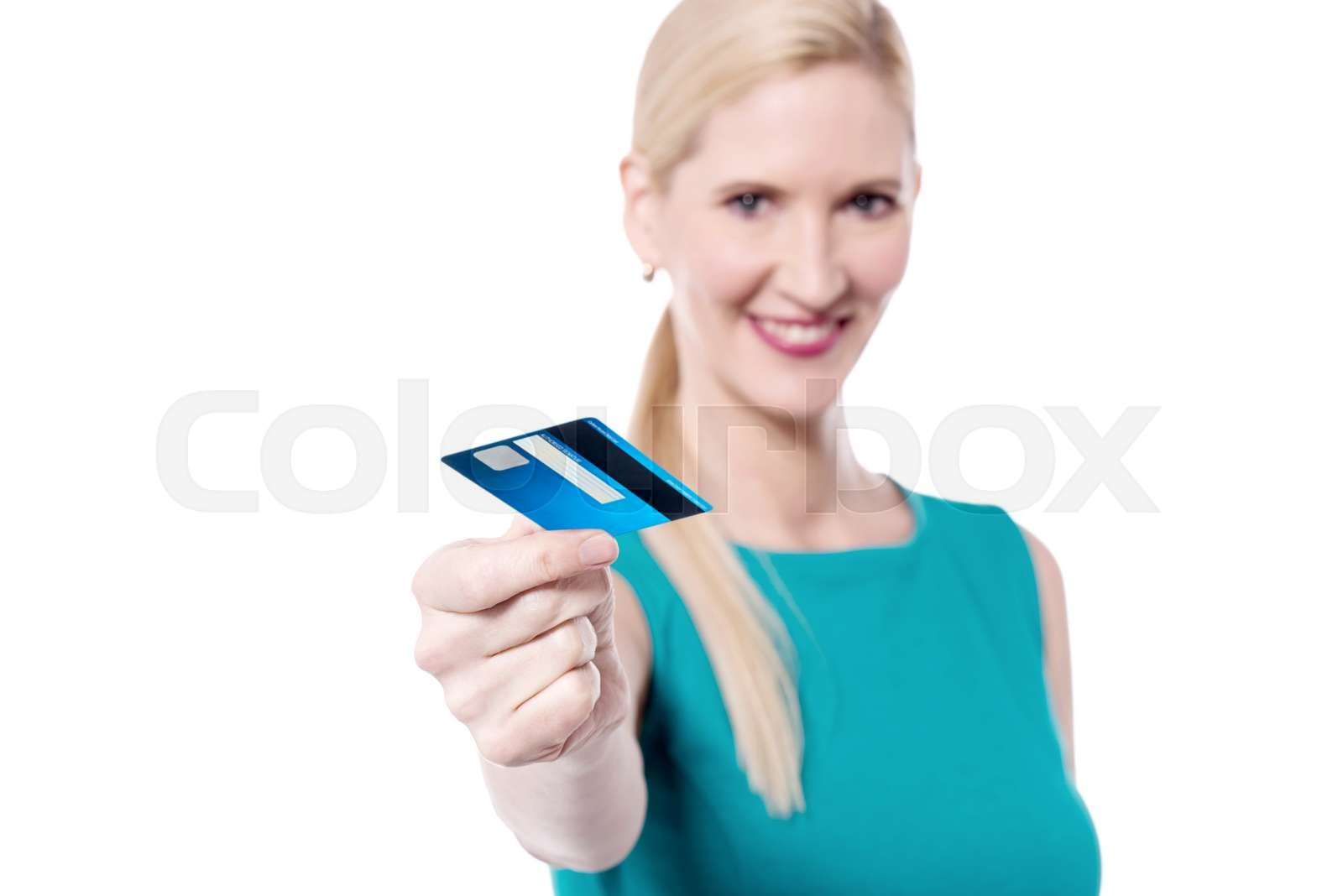 Here is my card to swipe ! | Stock image | Colourbox