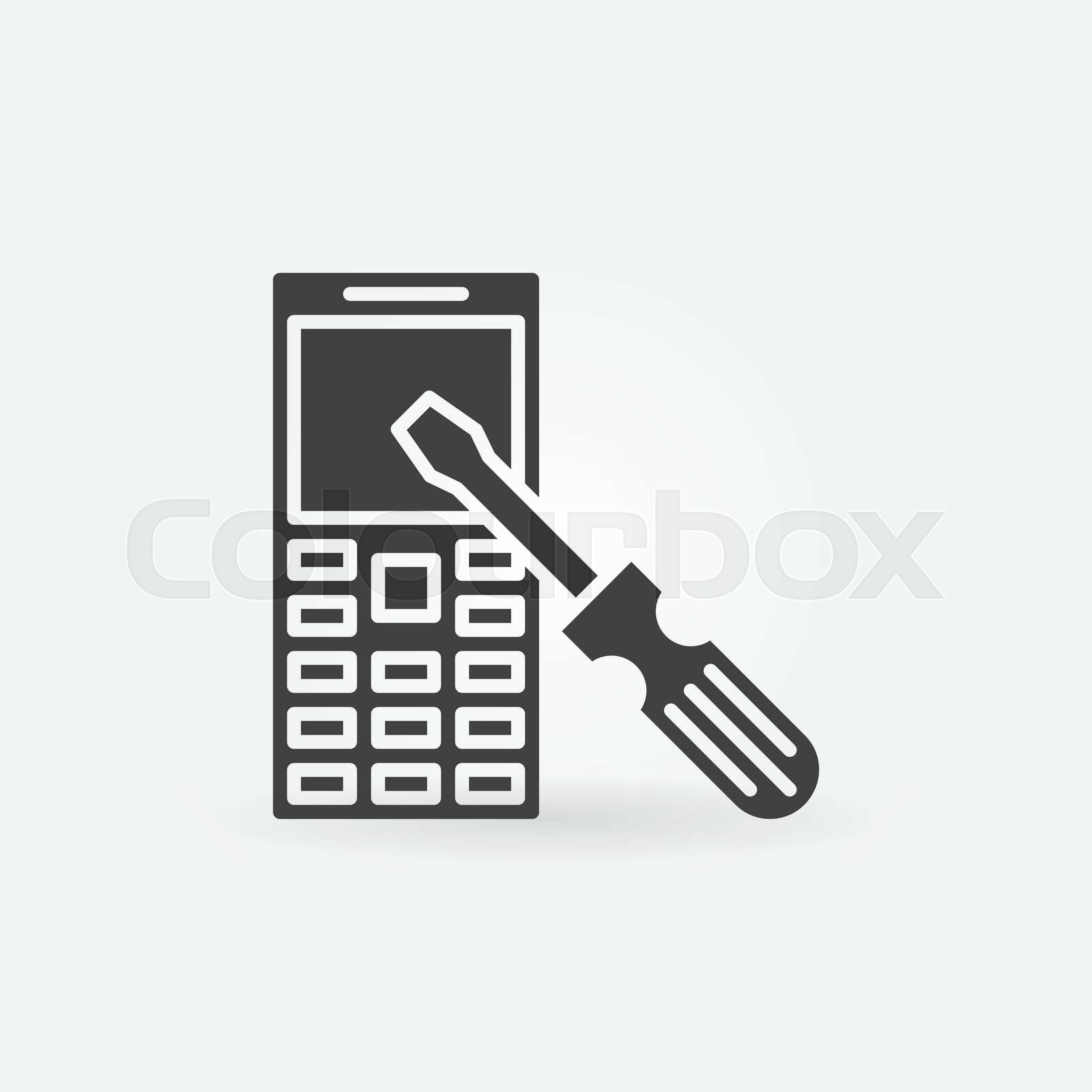 Phone repair simple icon | Stock vector | Colourbox