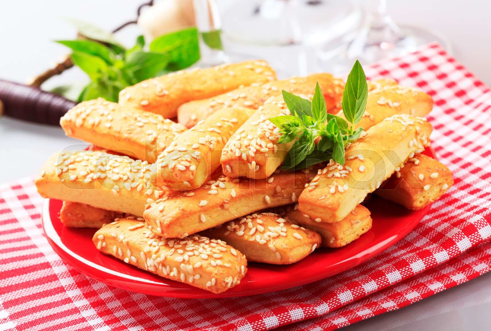 Sesame stick snacks | Stock image | Colourbox
