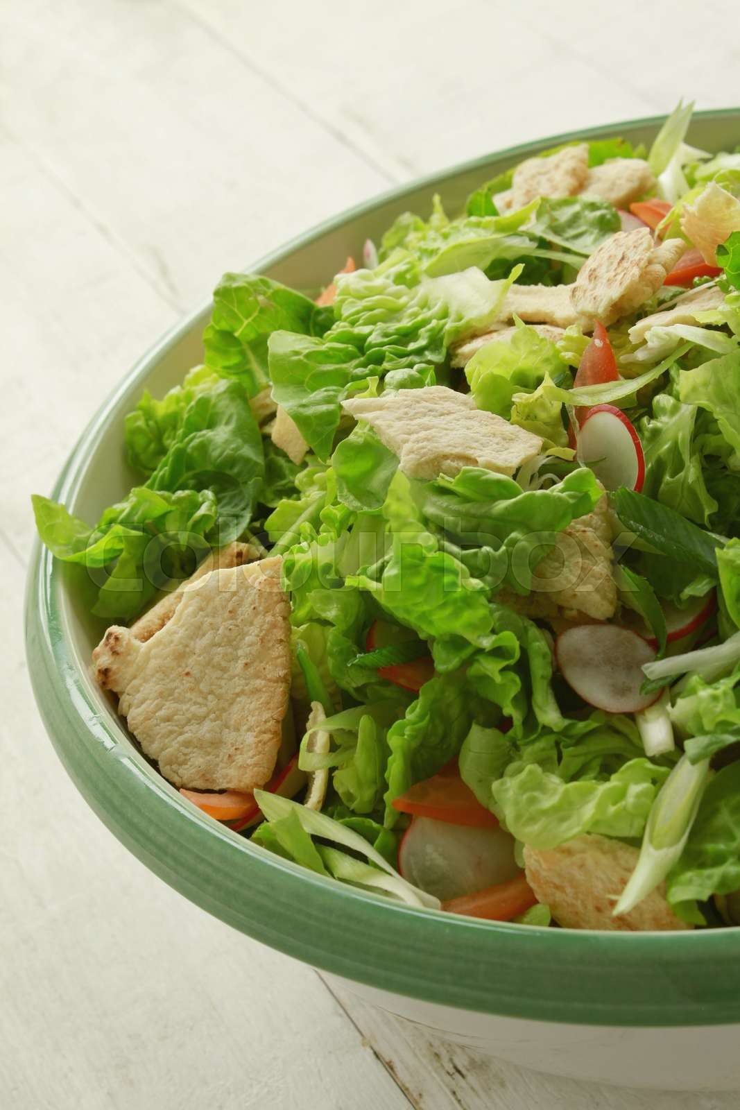 mixed salad bowl | Stock image | Colourbox