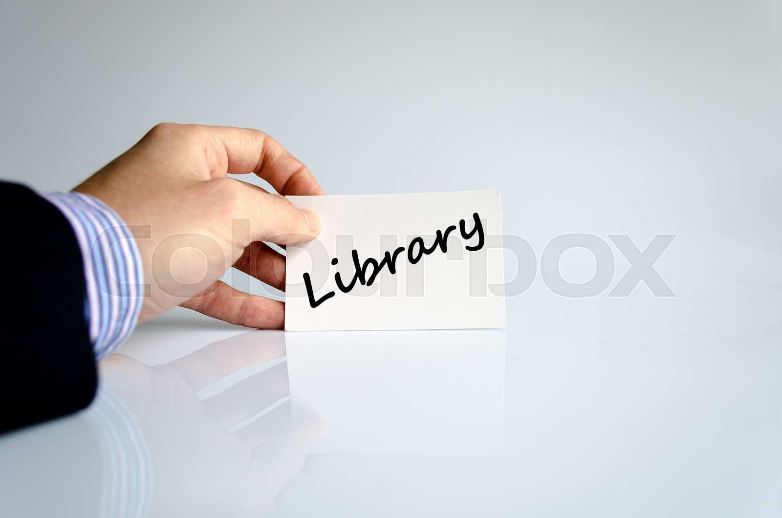 Library text concept | Stock image | Colourbox
