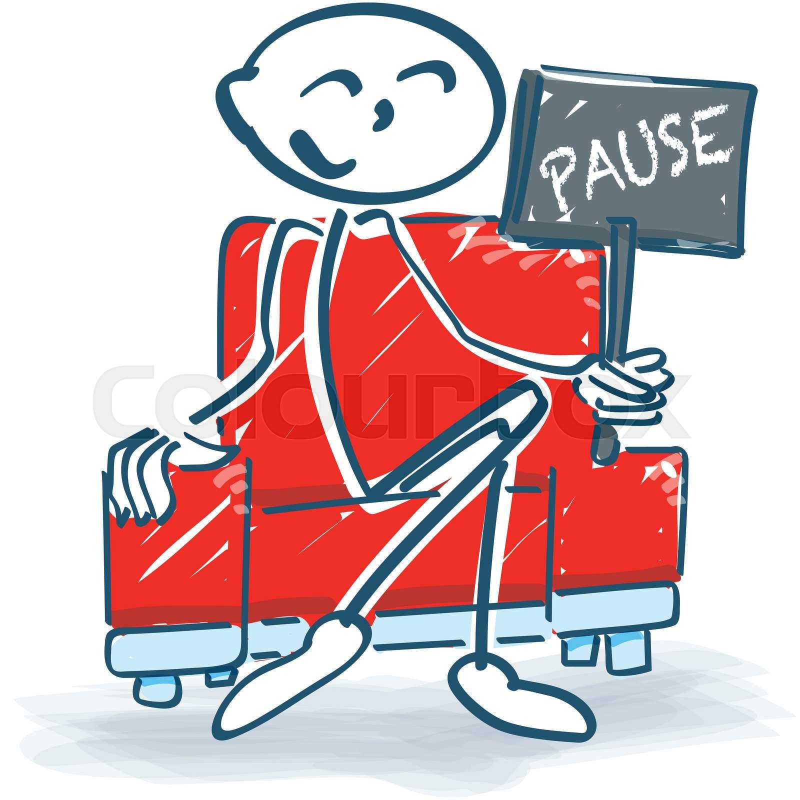 pause, entspannung, motivation | Stock vector | Colourbox