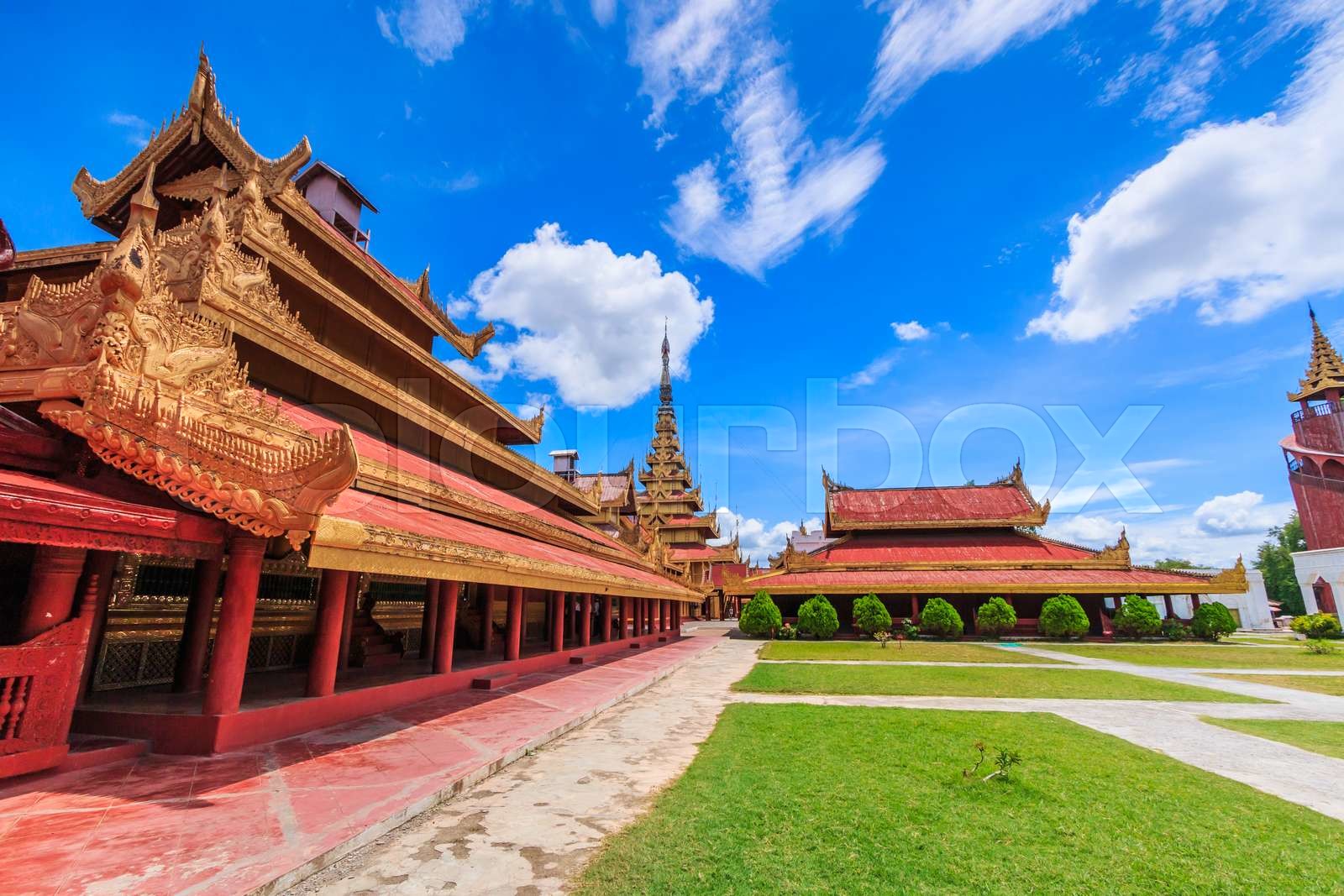 Mandalay palace at Mandalay city of Myanmar Burma | Stock image | Colourbox