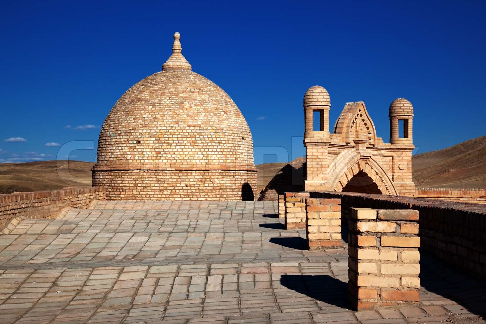 Detalje af arabisk arkitektur i Kasakhstan | Stock foto | Colourbox