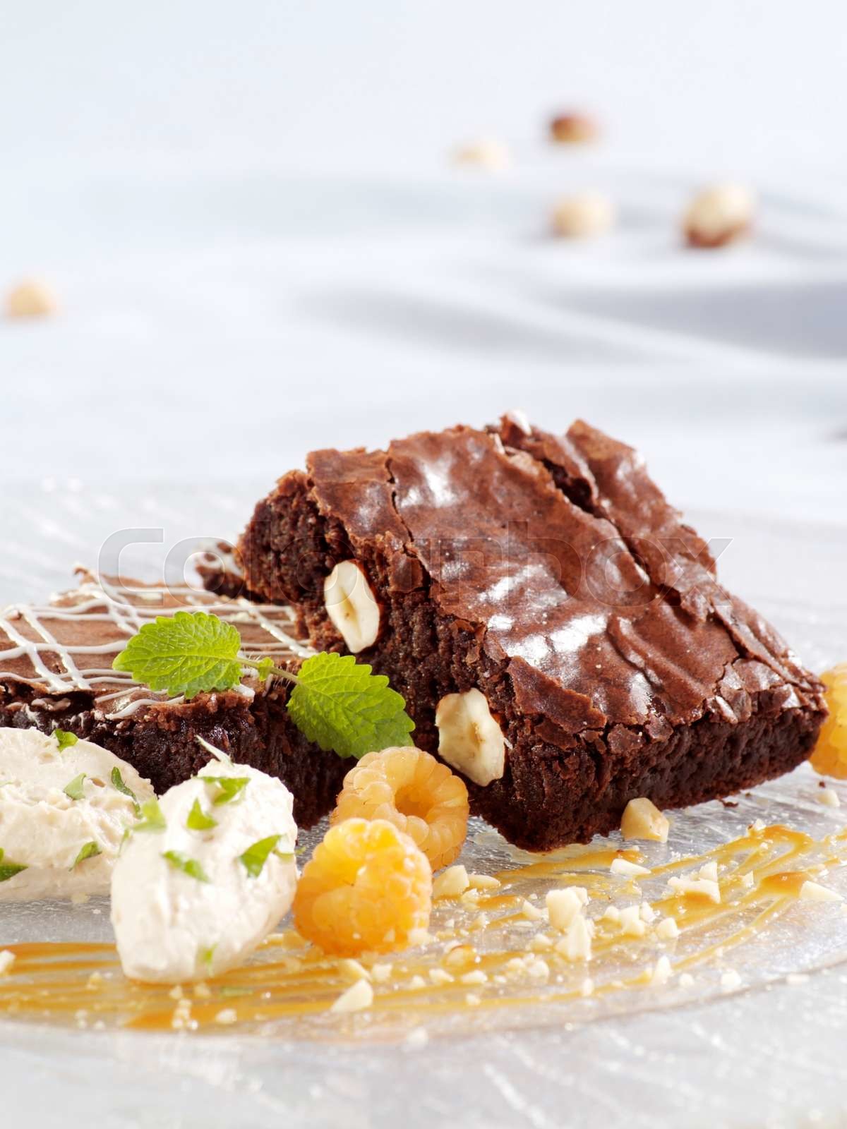 Chocolate brownies | Stock image | Colourbox