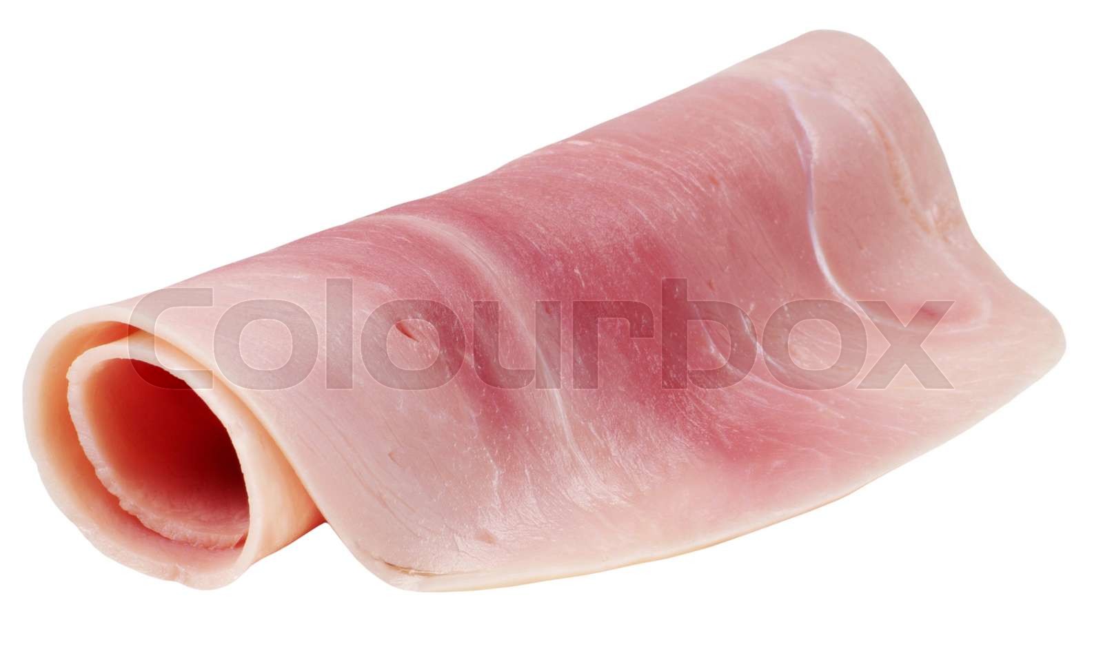 Rolled Slice of Ham | Stock image | Colourbox