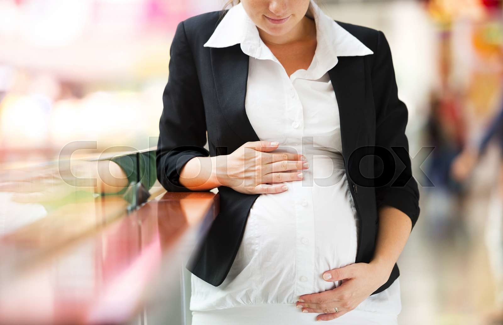 Detail Of Pregnant Belly Stock Image Colourbox