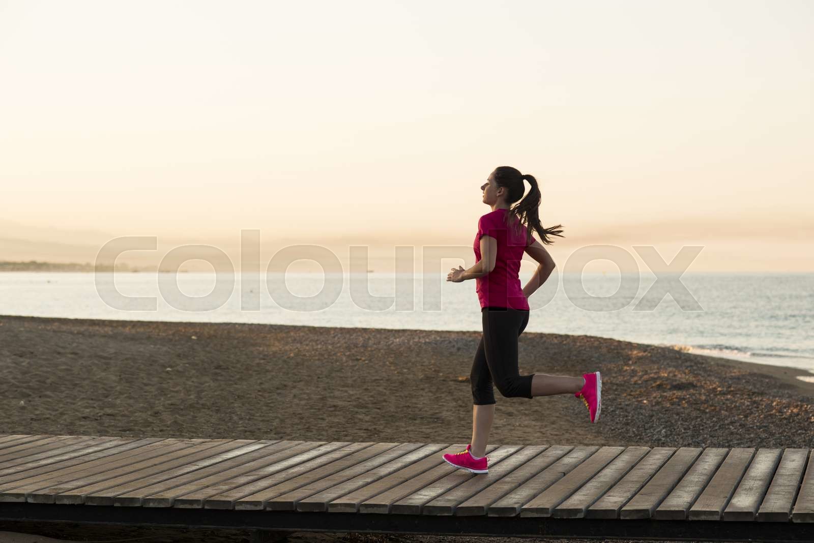 Running woman | Stock image | Colourbox