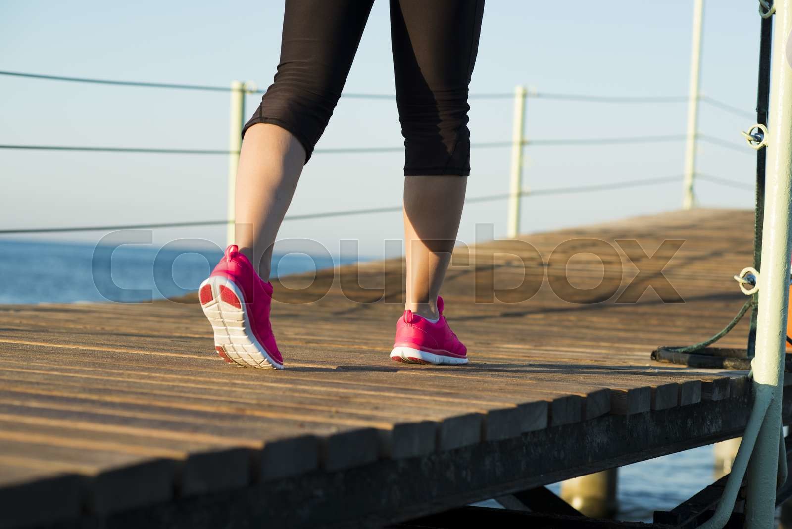 Running woman | Stock image | Colourbox