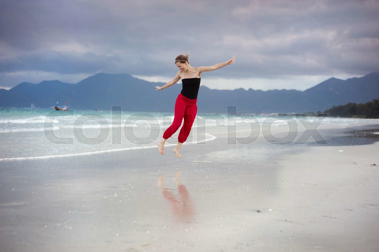gesund, frei, strand | Stock Bild | Colourbox