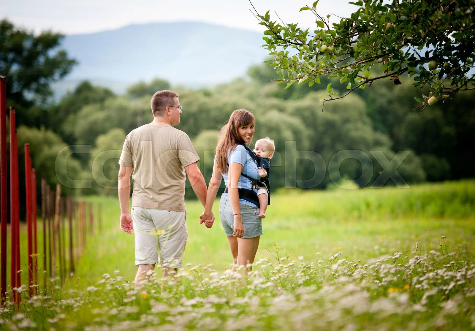 Family on the farm | Stock image | Colourbox