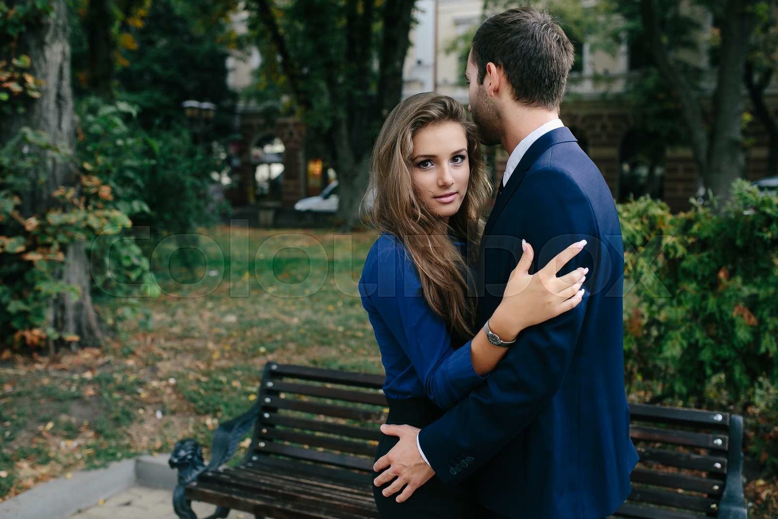 beautiful couple in each other's arms | Stock image | Colourbox