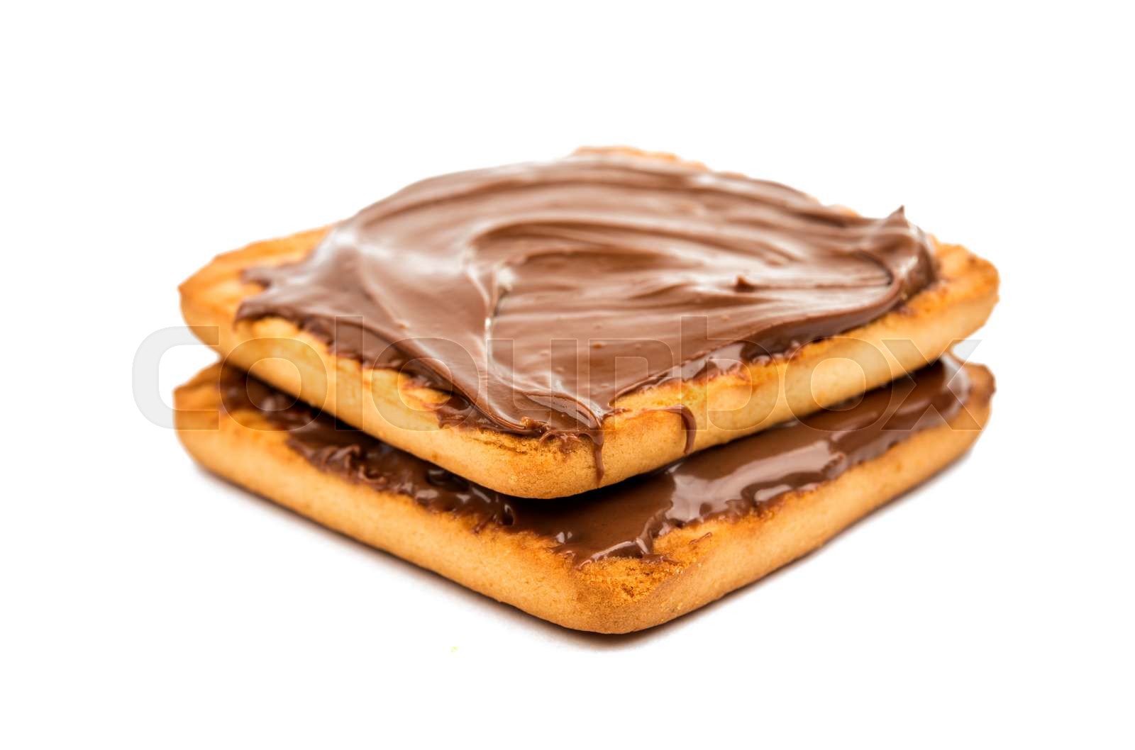 biscuits with chocolate filling | Stock image | Colourbox