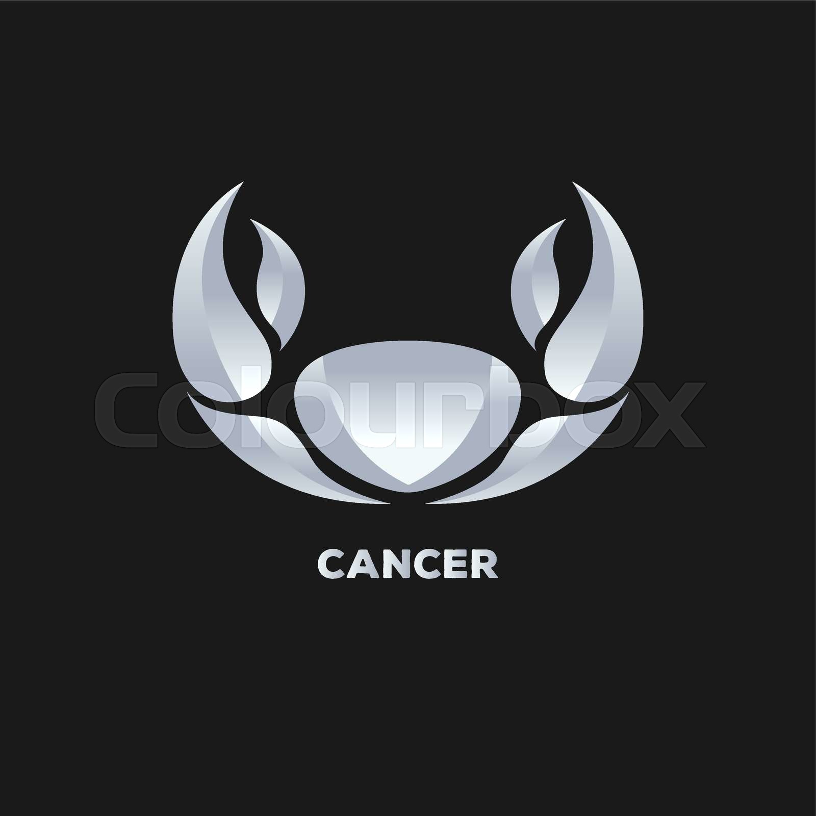 cancer horoscope logo vector | Stock vector | Colourbox
