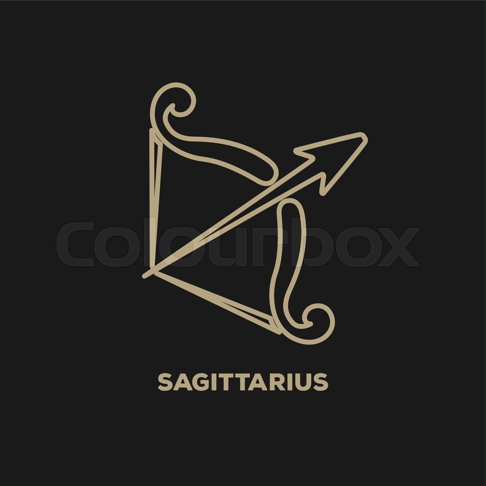 sagittarius logo vector | Stock vector | Colourbox