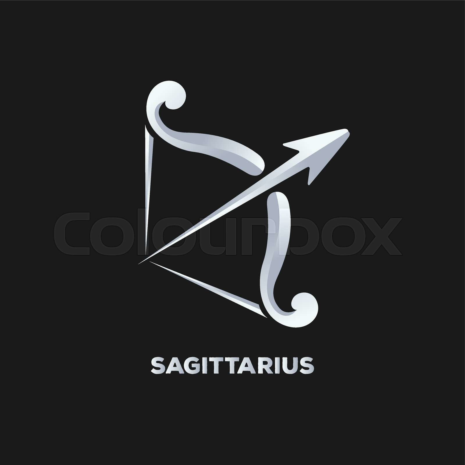 sagittarius logo vector | Stock vector | Colourbox