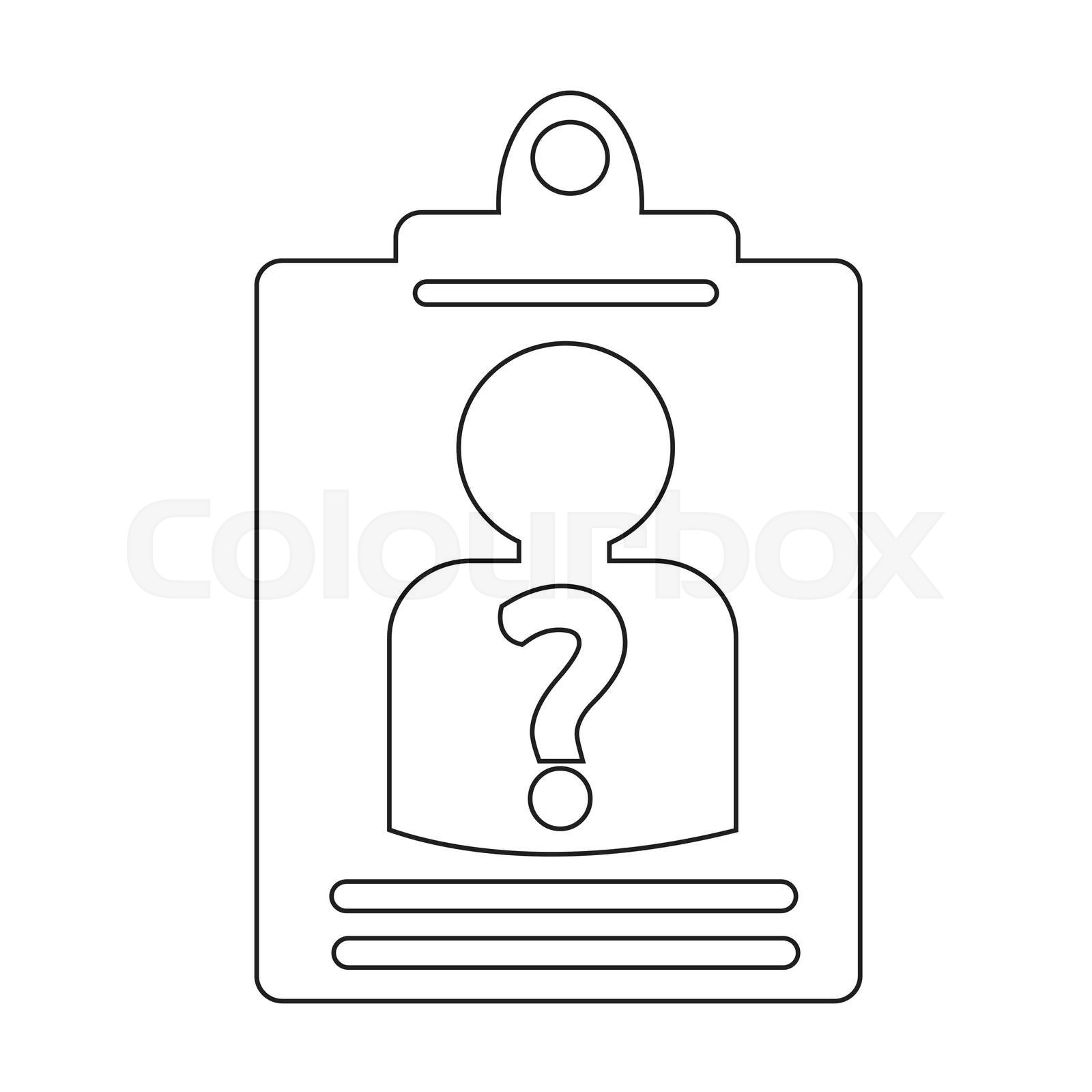 Who Icon Illustration and Vector Art | Stock vector | Colourbox