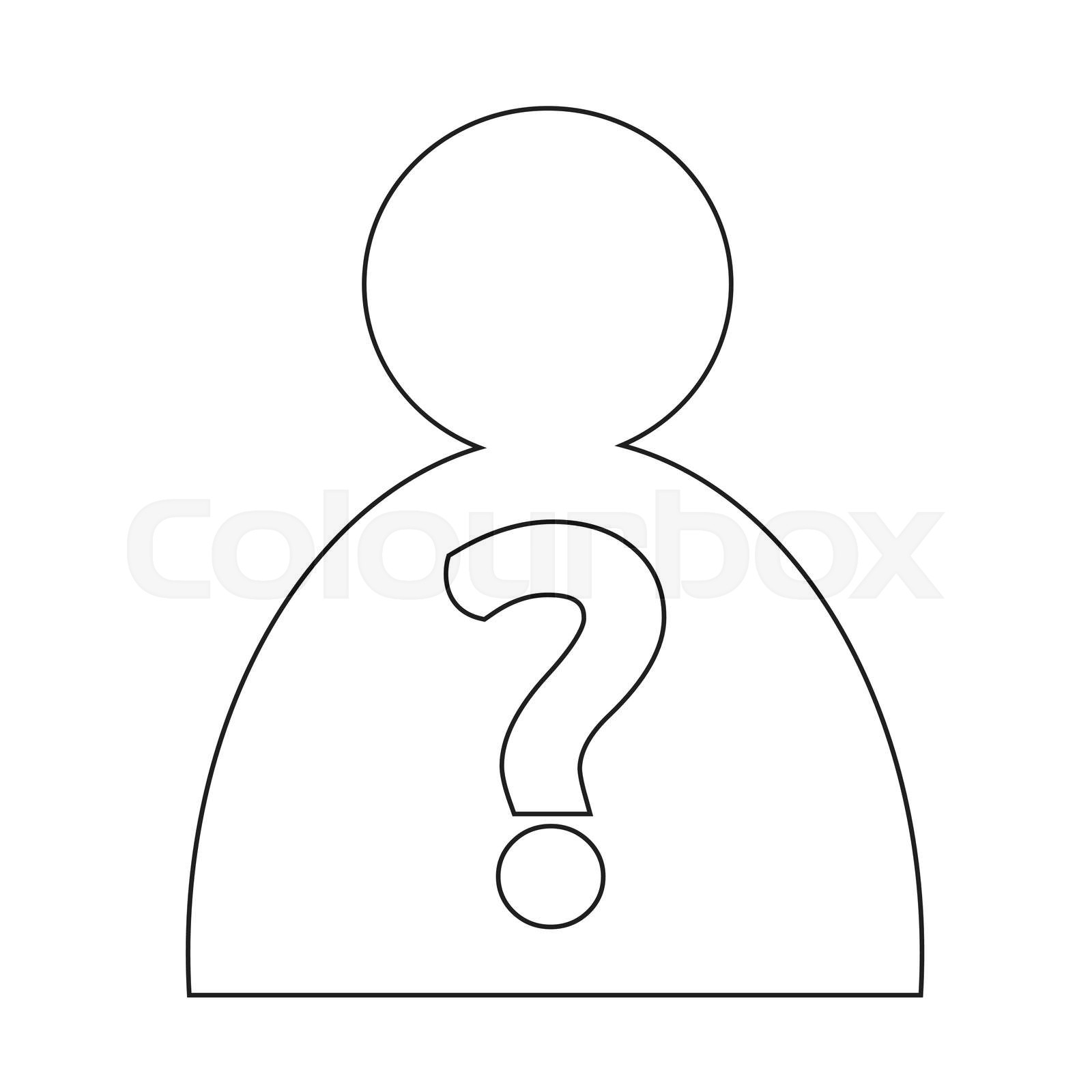 Who Icon Illustration and Vector Art | Stock vector | Colourbox