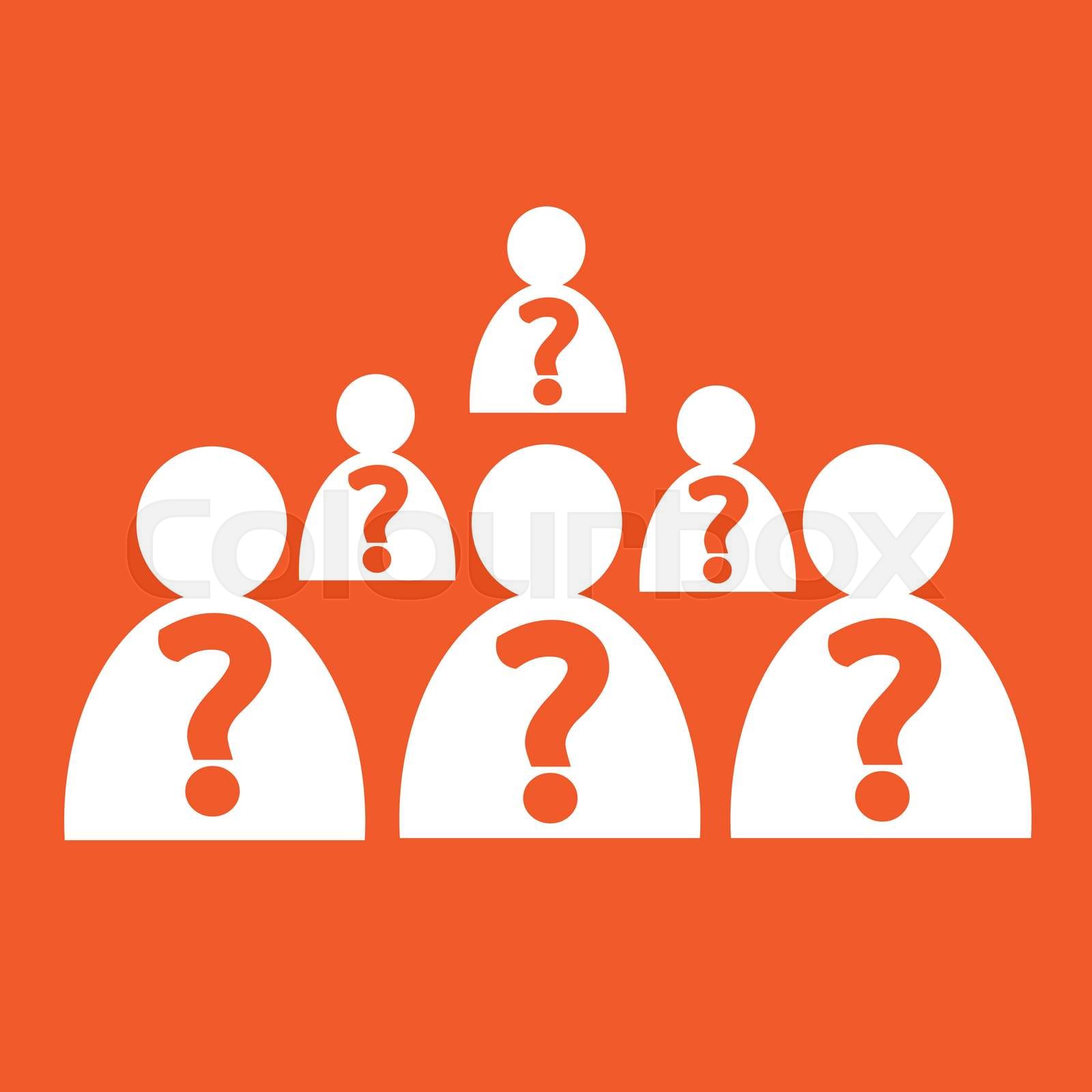 Who Icon Illustration and Vector Art | Stock vector | Colourbox