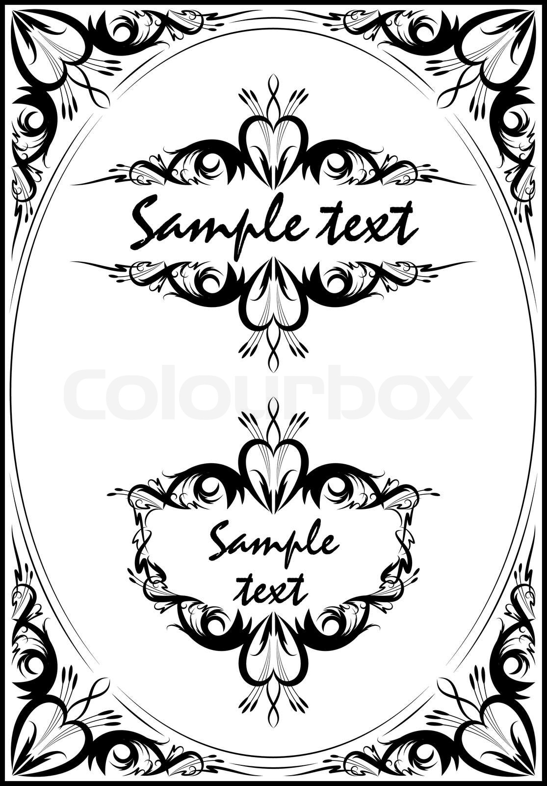 frame, victorian, decoration | Stock vector | Colourbox
