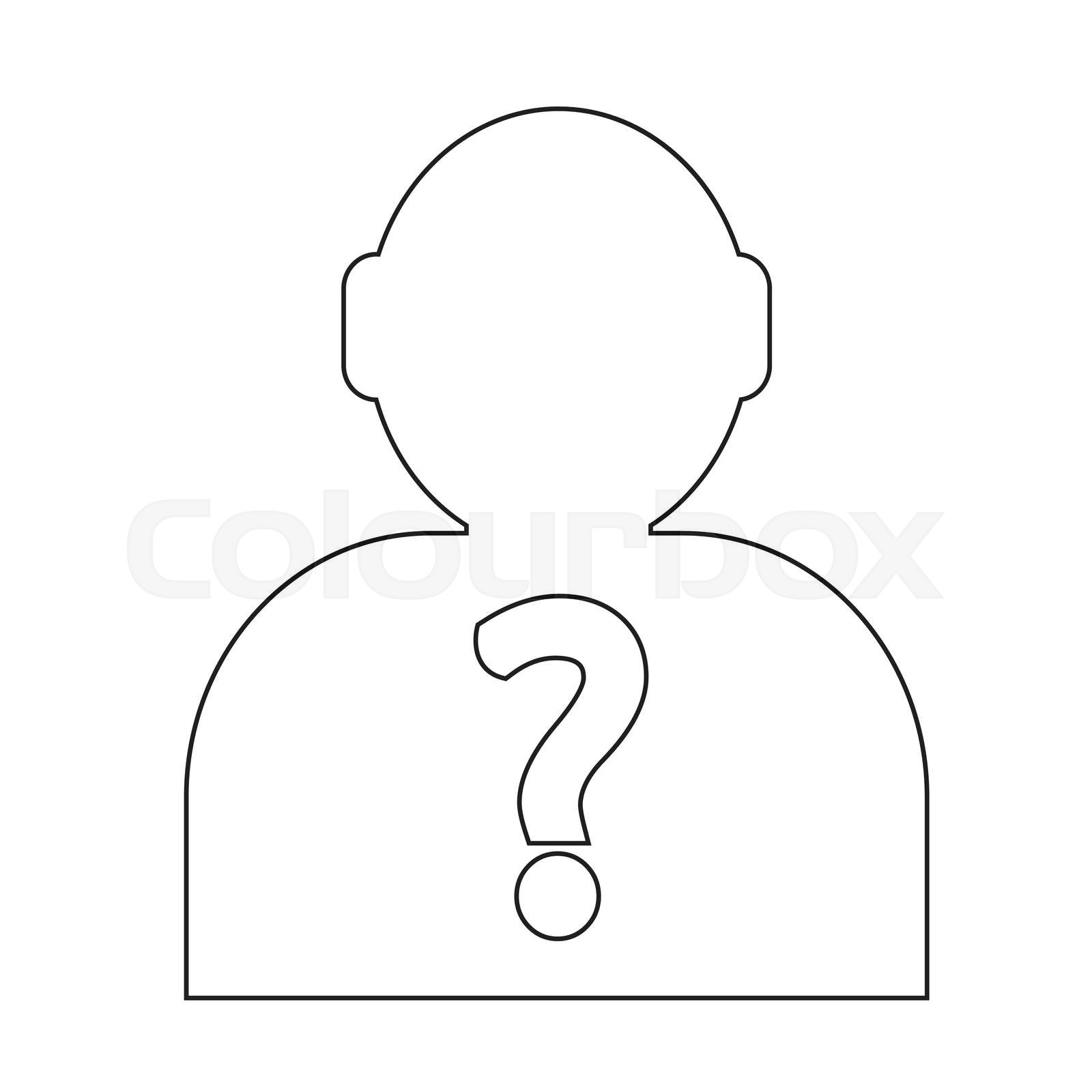 Who Icon Illustration and Vector Art | Stock vector | Colourbox