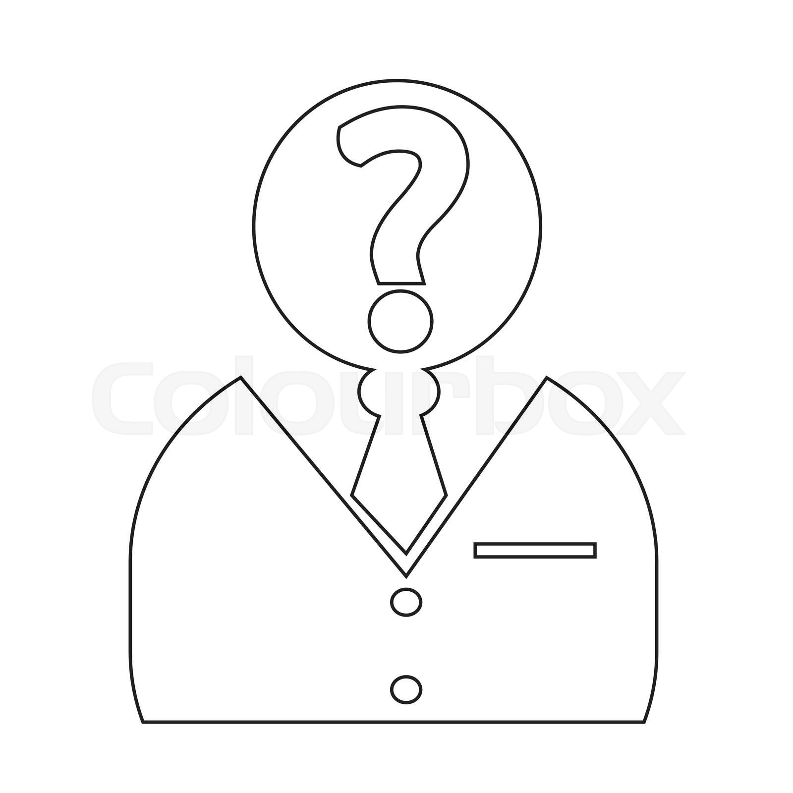 Who Icon Illustration and Vector Art | Stock vector | Colourbox