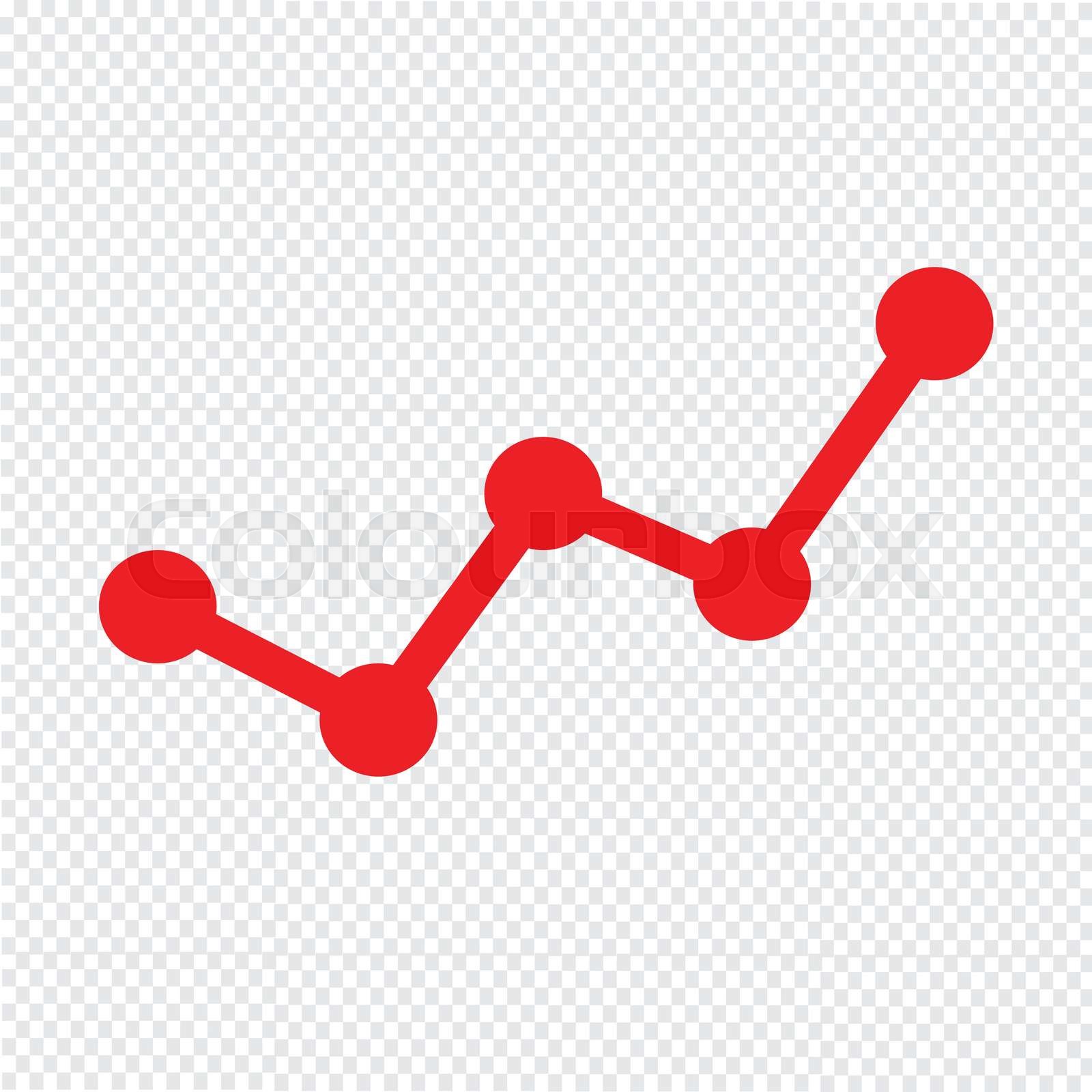 Line Chart icon Illustration Art | Stock vector | Colourbox
