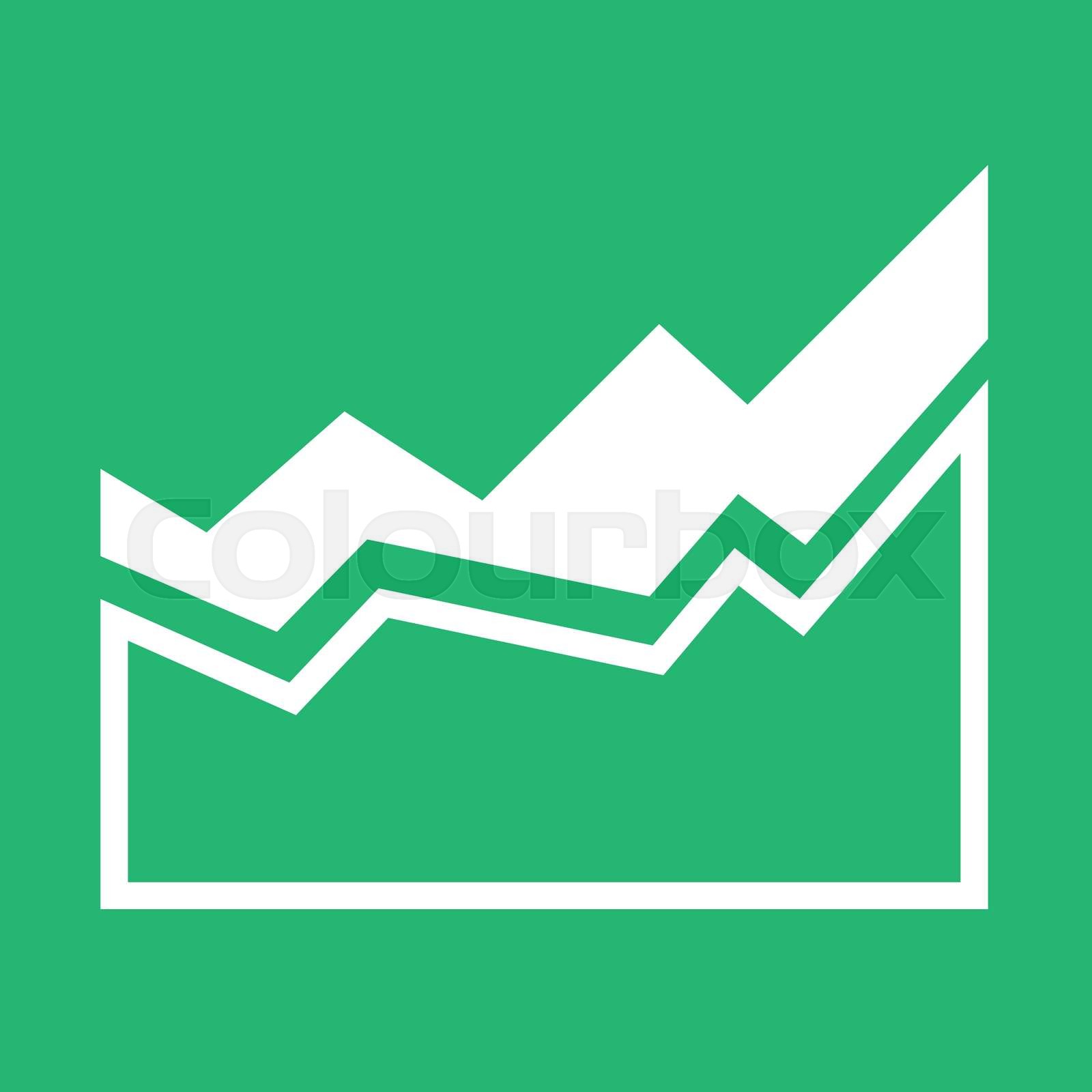Area Chart icon Illustration Art | Stock vector | Colourbox